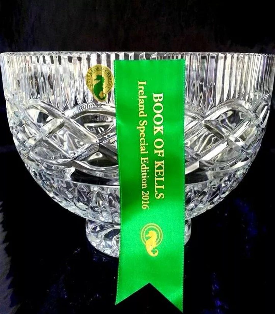 Waterford Crystal Books of Kells 9" Bowl Brand New With Box Made in ...