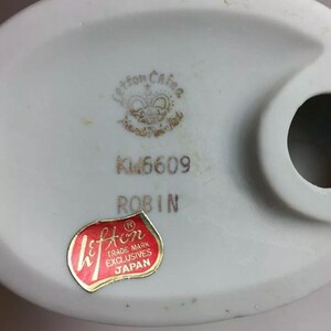Vintage LEFTON China Hand Painted KW 6609 Robin Lefton Trade Mark ...