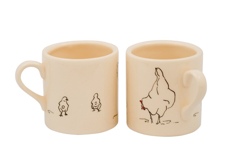 Espresso Cup With Hens and Chicks Design From Cluck Cluck - Etsy