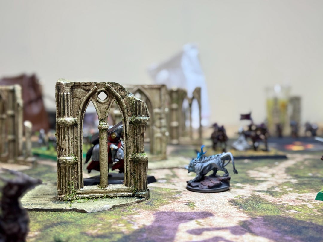 F.K. FIGURE | Modular Hand-painted Gothic Cathedral Ruins Terrain for ...