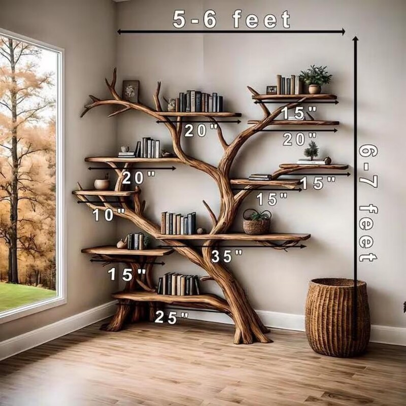 Tree Branch Bookshelf - Etsy