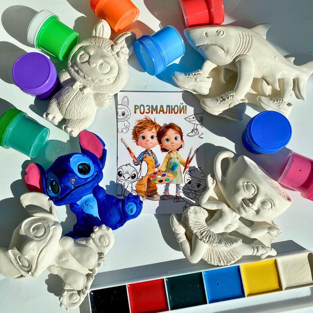 Cartoon Character Magnet Painting Kit: Kids' Creative Art Set. - Etsy