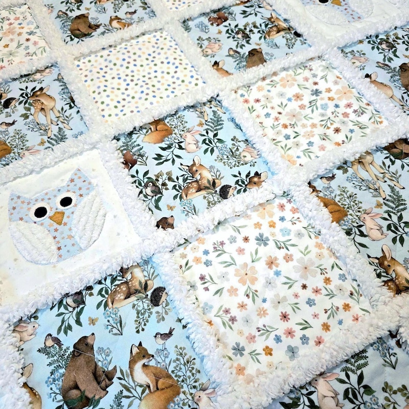 Baby Quilt Handmade Rag - Etsy