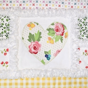 Unique Rag Quilt Pattern-beautiful Day, Baby or Lap/ Wheelchair Quilt ...
