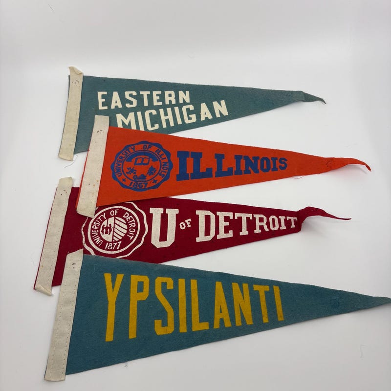 Michigan Felt Pennants - Etsy