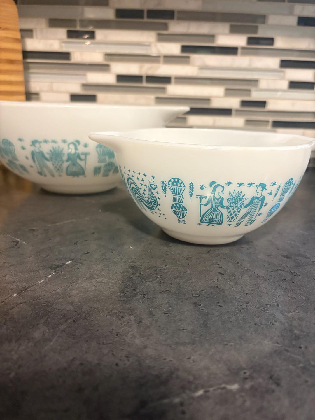 RARE Misprint Lady on the Left PYREX Butterprint 441 1 1/2 Pt ...