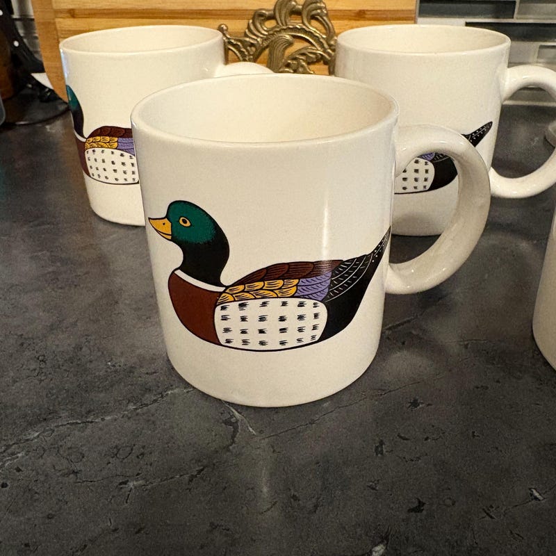 Vintage Duck Coffee Cups - Etsy