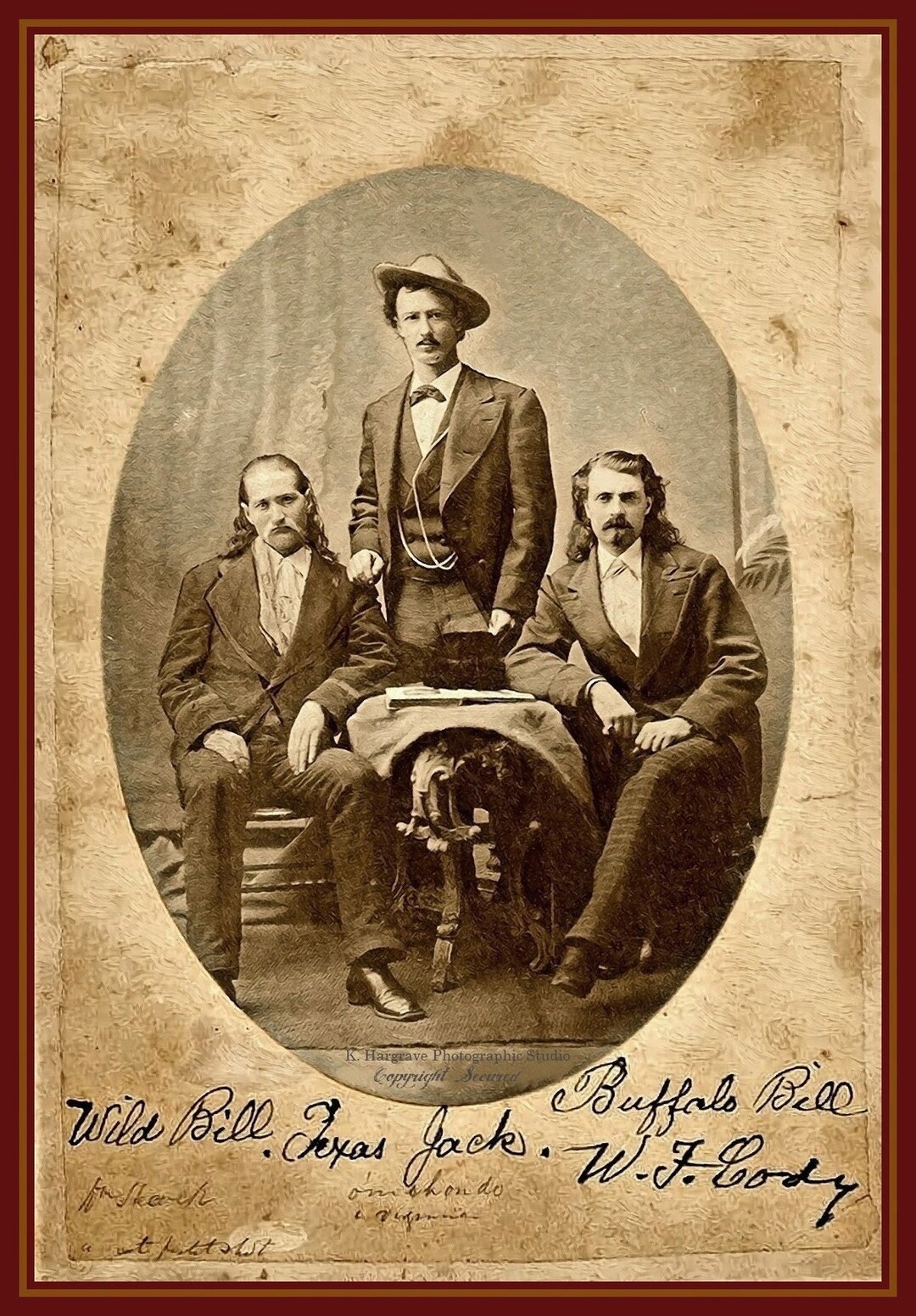 Vintage Wall Decor Old Wild West Vintage Photograph Wild Bill Buffalo ...