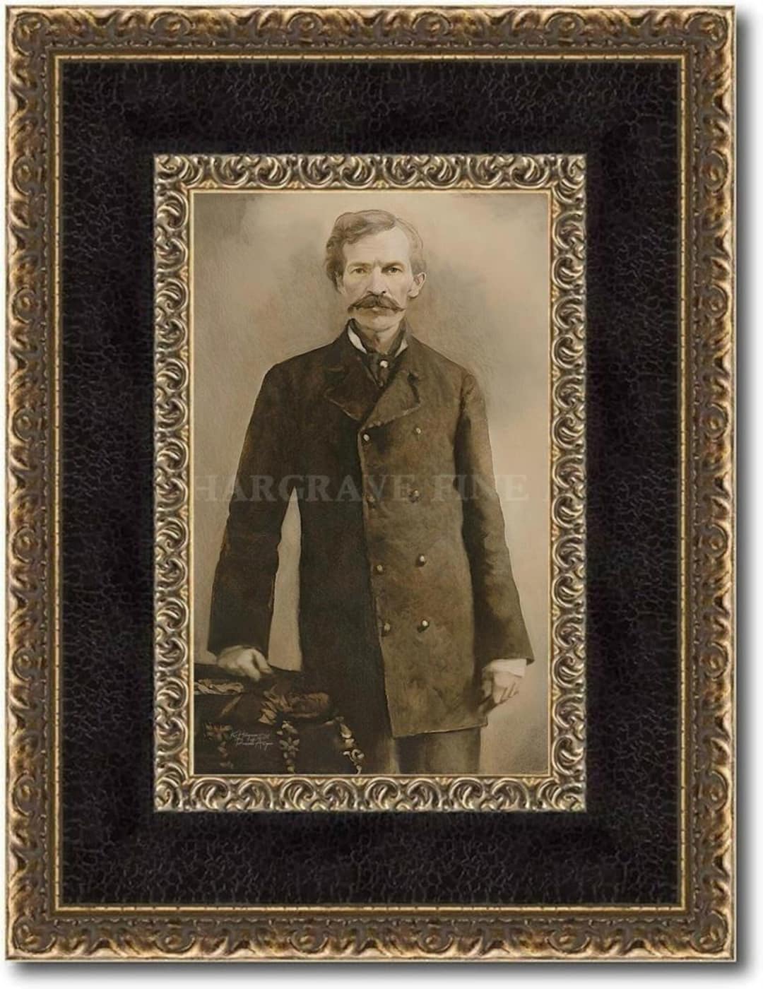 Doc Holliday Portrait: Restored Antique Sepia Photograph, Prescott ...