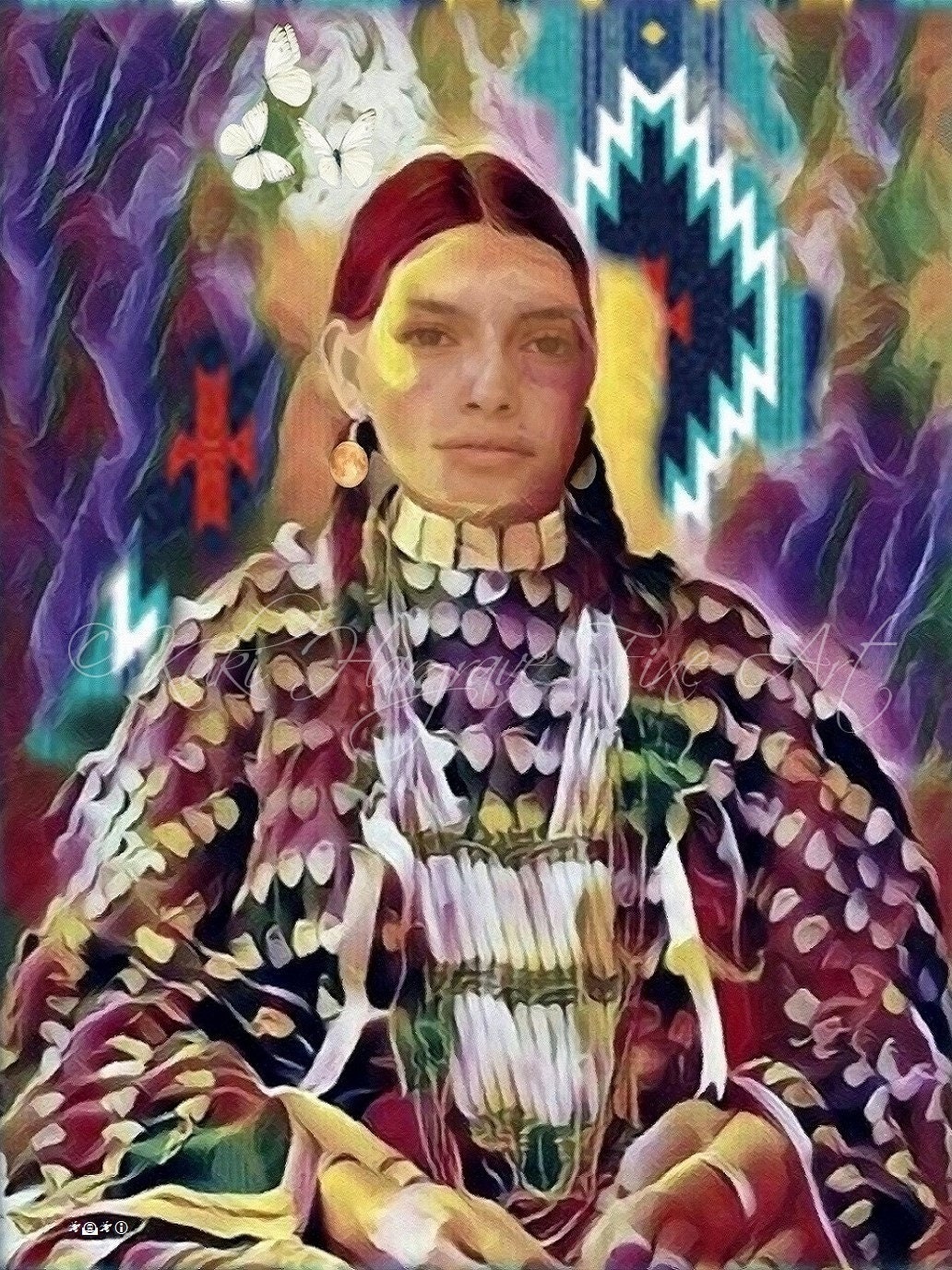 Home Décor Transformation Butterfly Spirit Animal Woman Giclee Fine Art ...