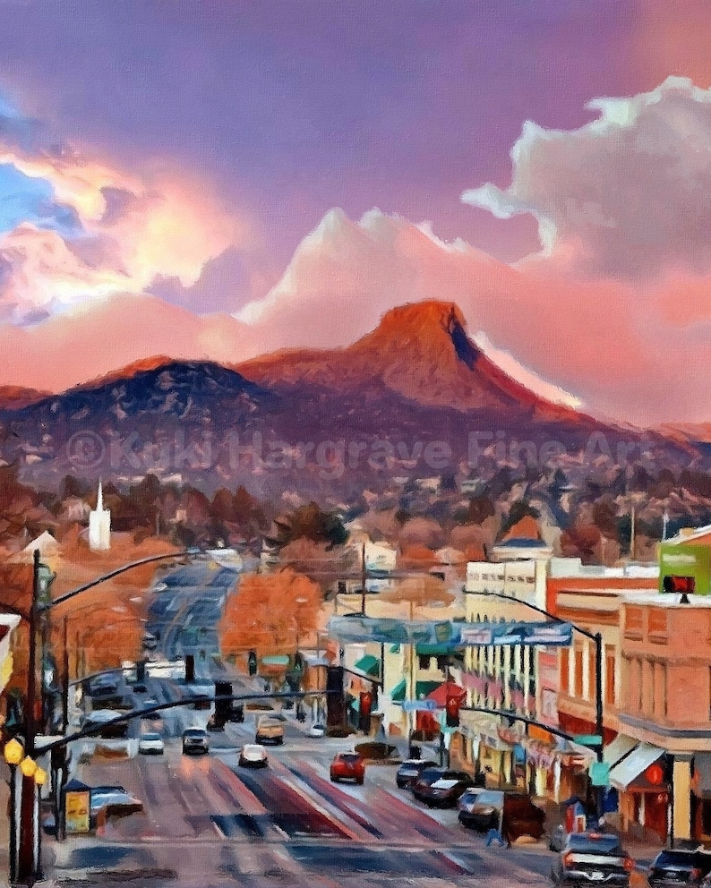 Gurley Street Autumn Landscape Prescott Az SIGNED PRINT From - Etsy