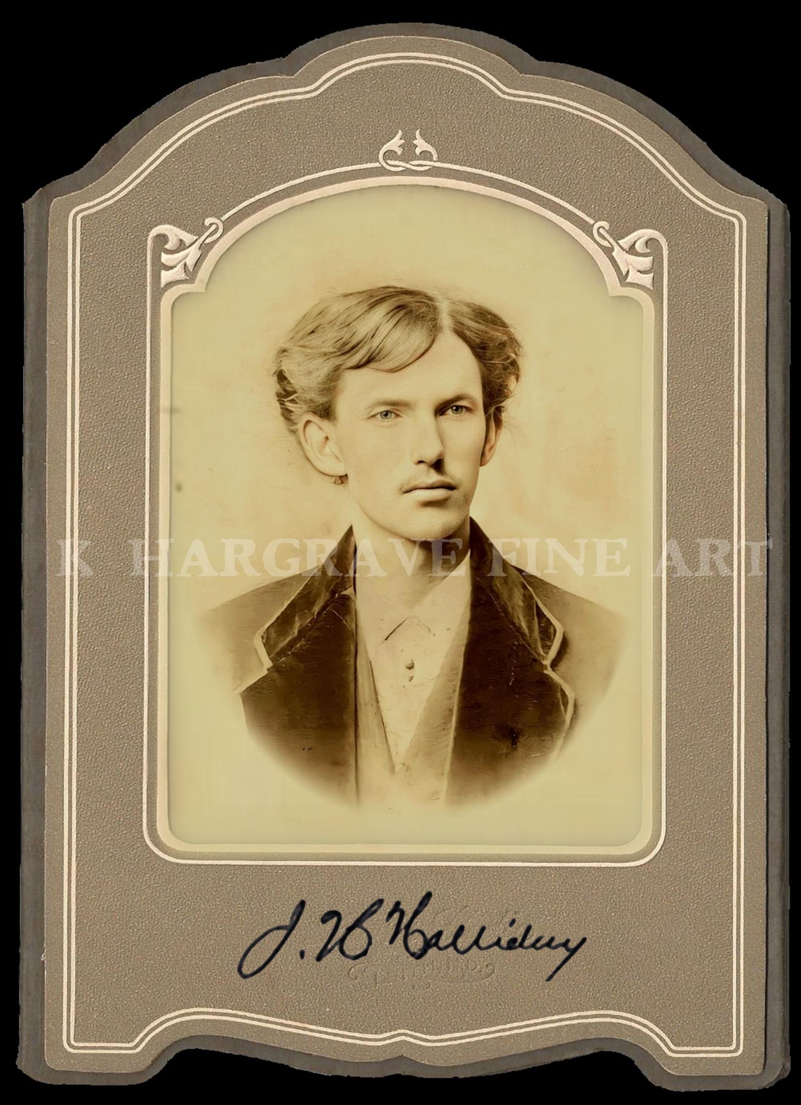 Doc Holliday Portrait Actual Historical Photograph Restored Antique Old ...