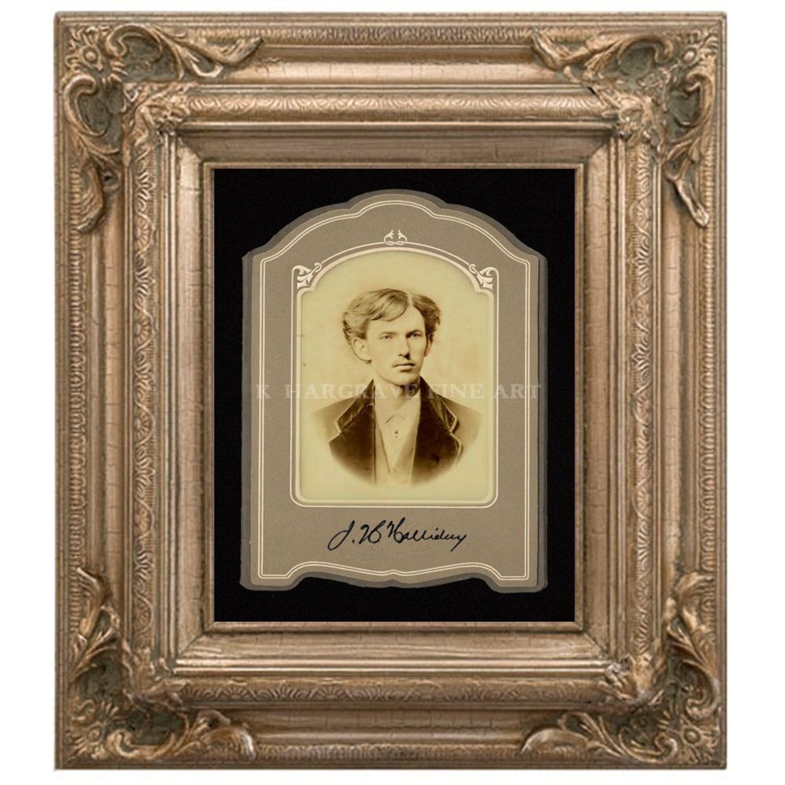 Doc Holliday Portrait Actual Historical Photograph Restored Antique Old ...