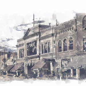 Whiskey Row Prescott AZ Print: Palace Saloon, Signed Art - Etsy