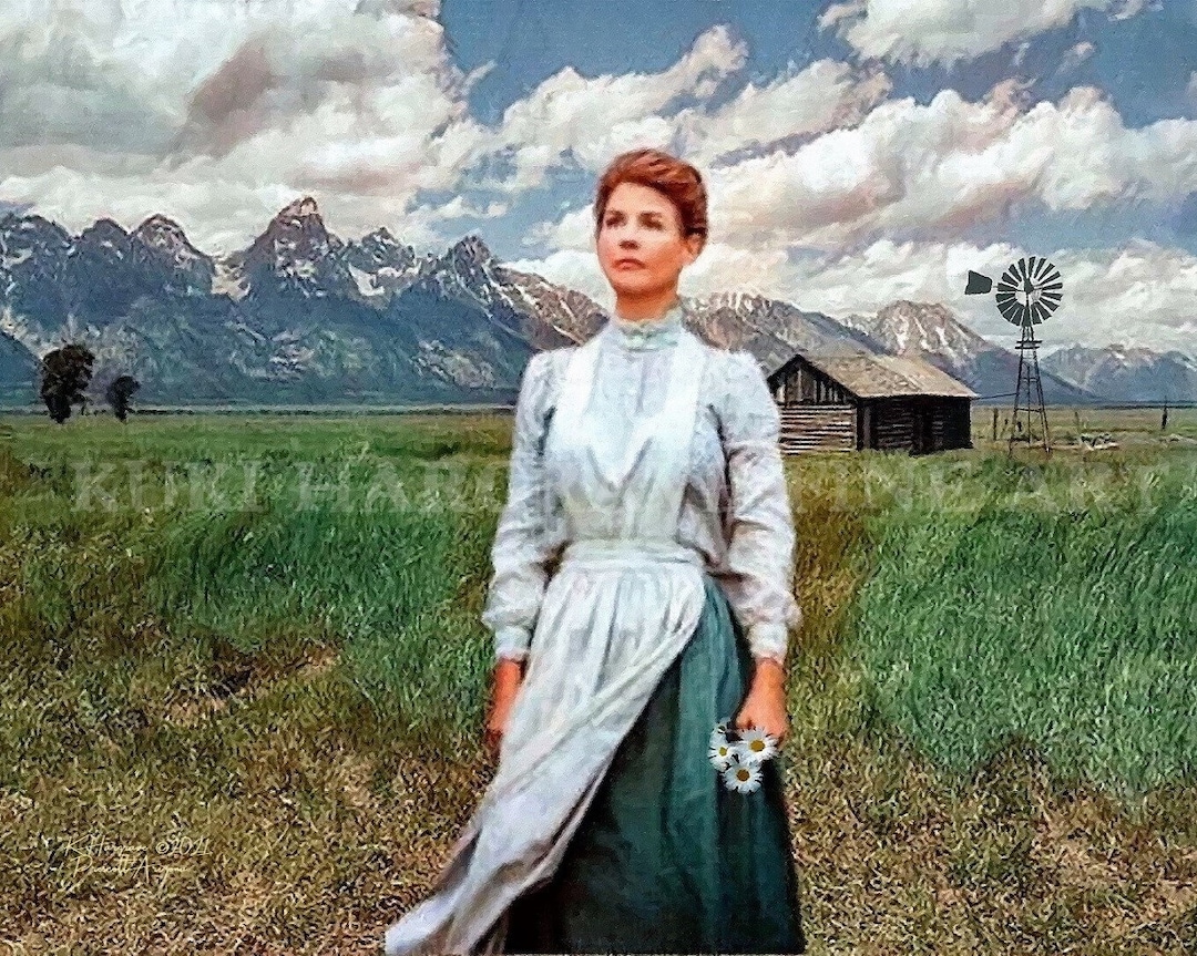 Old West Frontier Prairie Farmer Sodbuster Pioneerwoman Settler ...