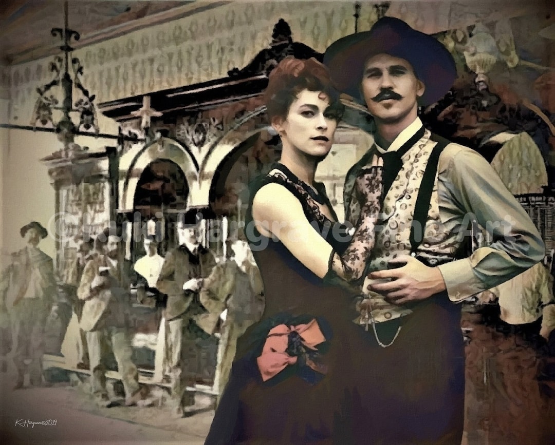 Doc Holliday & Big Nose Kate Art Print: Tombstone AZ Crystal Palace, Signed - Etsy