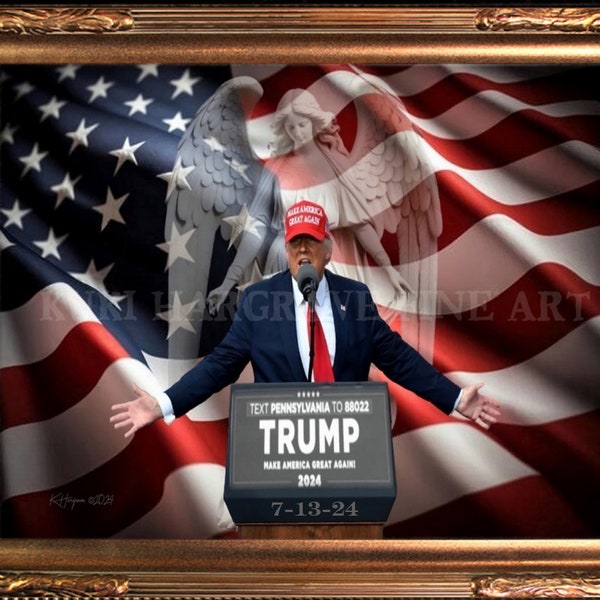 Angel Flag Trump - Etsy
