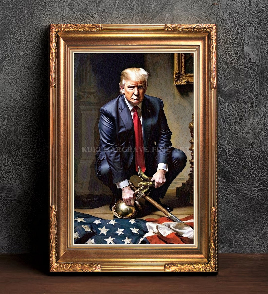 Signed Donald Trump Art Print: "restore Our Republic" - Etsy
