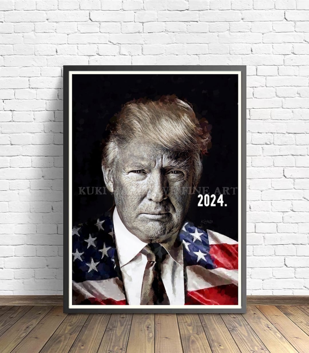Donald Trump Fan Art Campaign Poster 2024 Presidential Rally Office ...