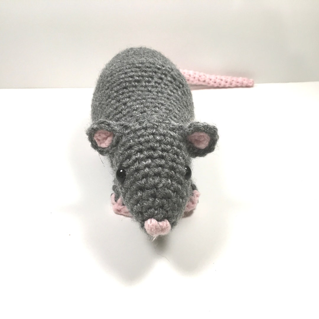 Cute Rat Plush - Amigurumi Soft Toy - Kawaii Rodent Stuffed Animal ...