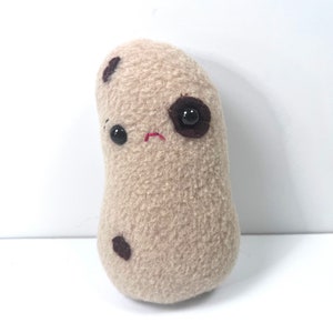 Sad Little Potato Plushie - Cute Pretend Food Toy - Kawaii Potato ...