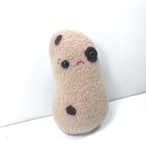 Sad Little Potato Plushie - Cute Pretend Food Toy - Kawaii Potato ...