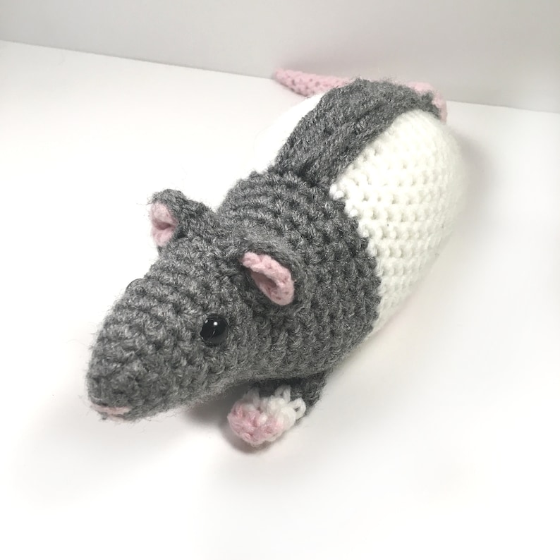Fancy Hooded Rat Plush - Kawaii Amigurumi Soft Toy - Cute Rodent ...