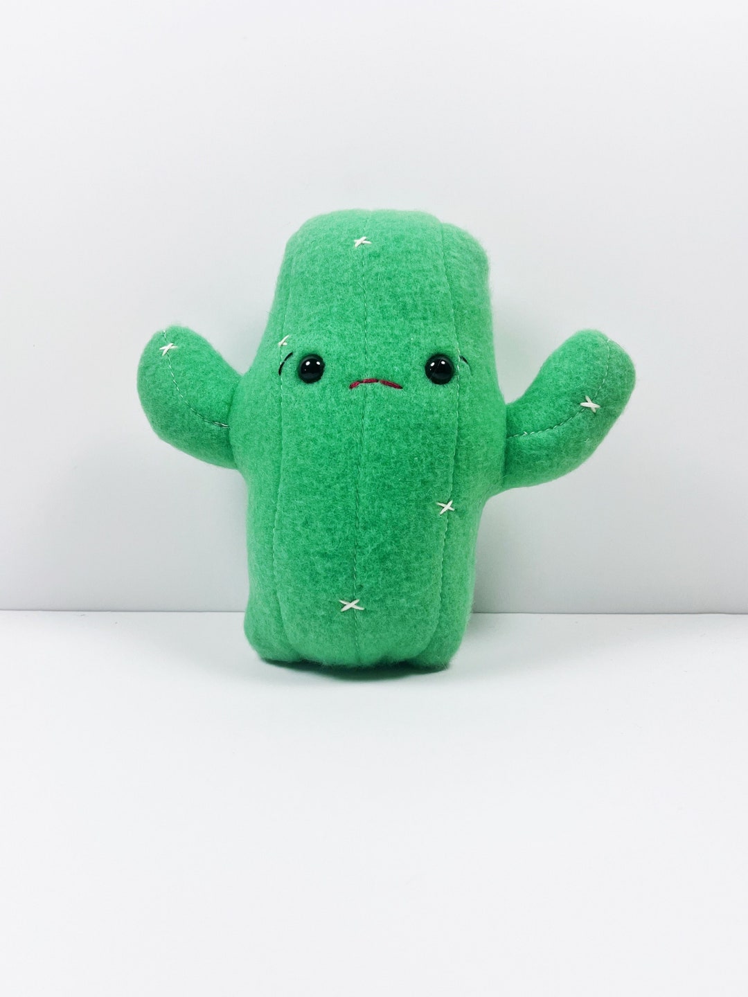 Cactus Plant Plush - Quirky Grumpy Plant Toy - Whimsical Desk Ornament ...