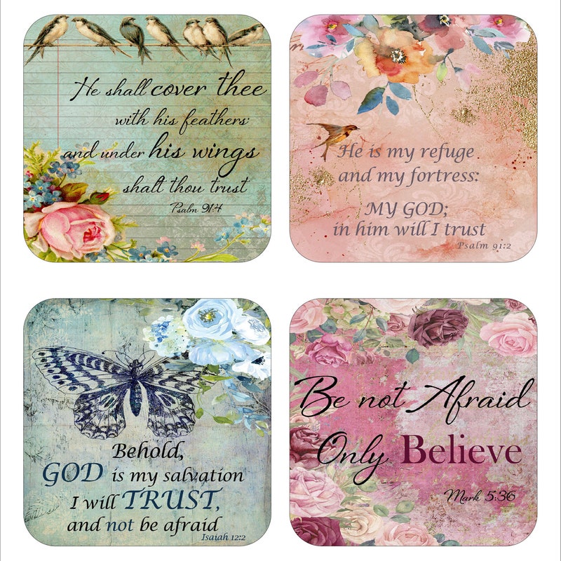 Bible Verse Coasters - Etsy