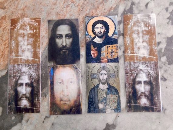 Holy Face of Jesus Christ Bookmarks Set 4 Laminated Religious - Etsy