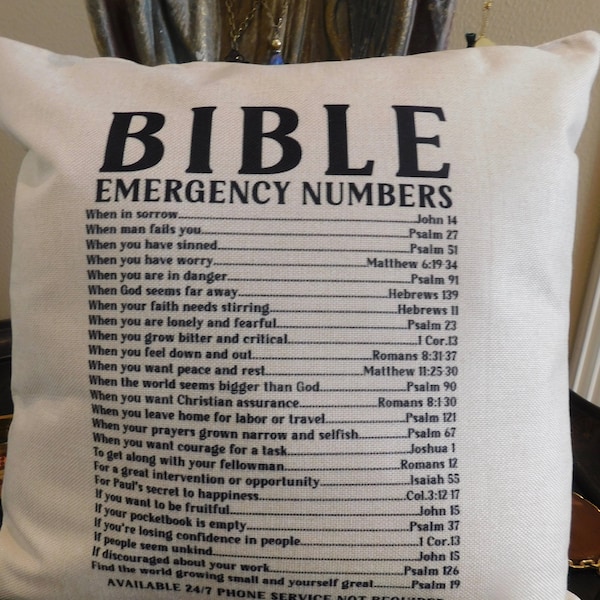 Bible Verse Pillow - Etsy