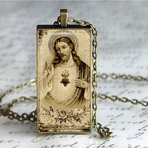 Catholic Sacred Heart Jewelry - Etsy