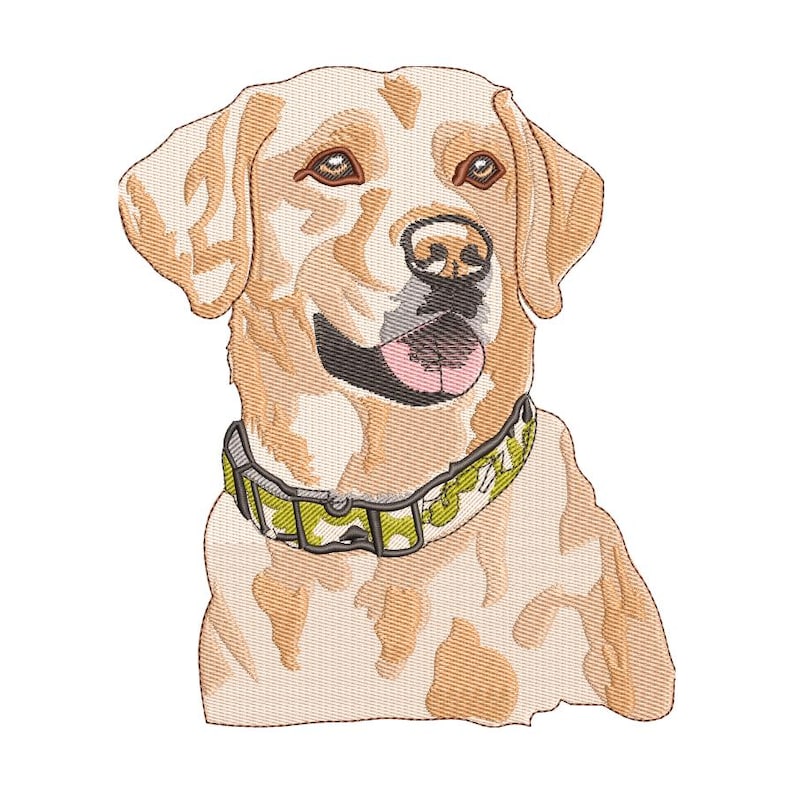 Yellow Lab Embroidery Design - Etsy