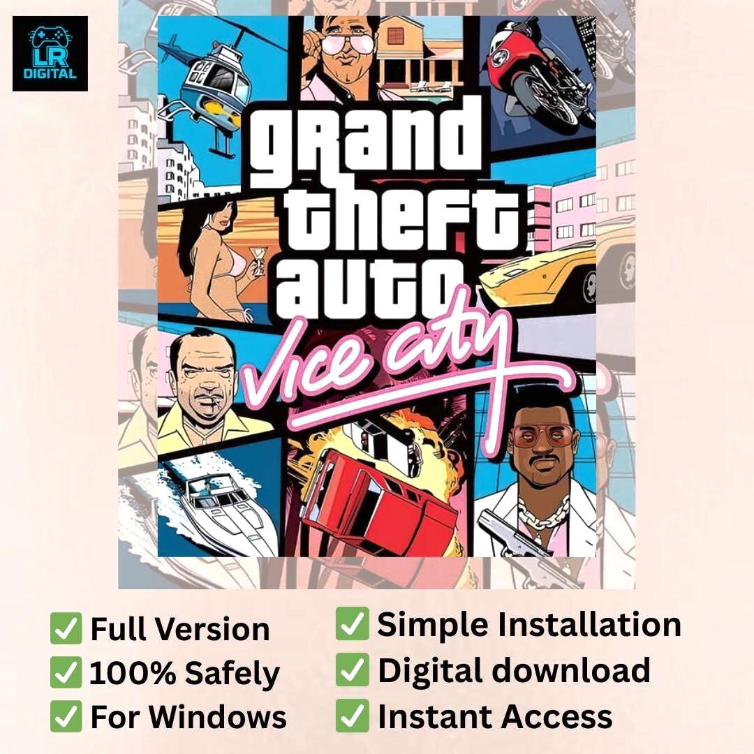 Grand Theft Auto: Vice City – Full Version PC Game (digital Download ...