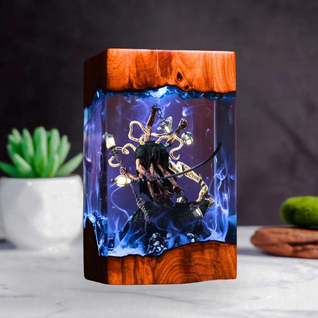 Lampmaster Clair Obscur Expedition 33 Resin Lamp, Dark Fantasy Epoxy ...
