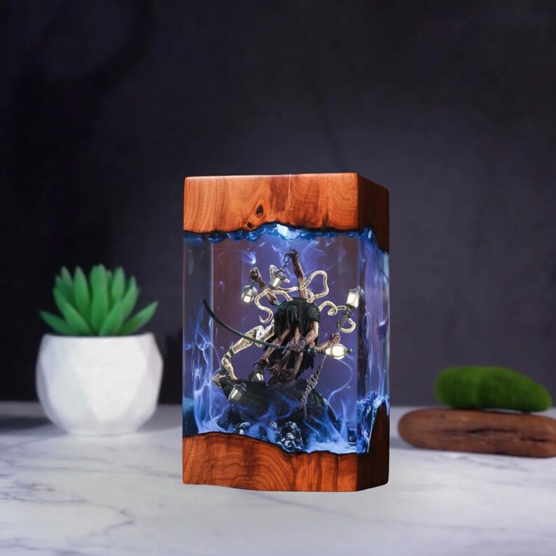Lampmaster Clair Obscur Expedition 33 Resin Lamp, Dark Fantasy Epoxy ...