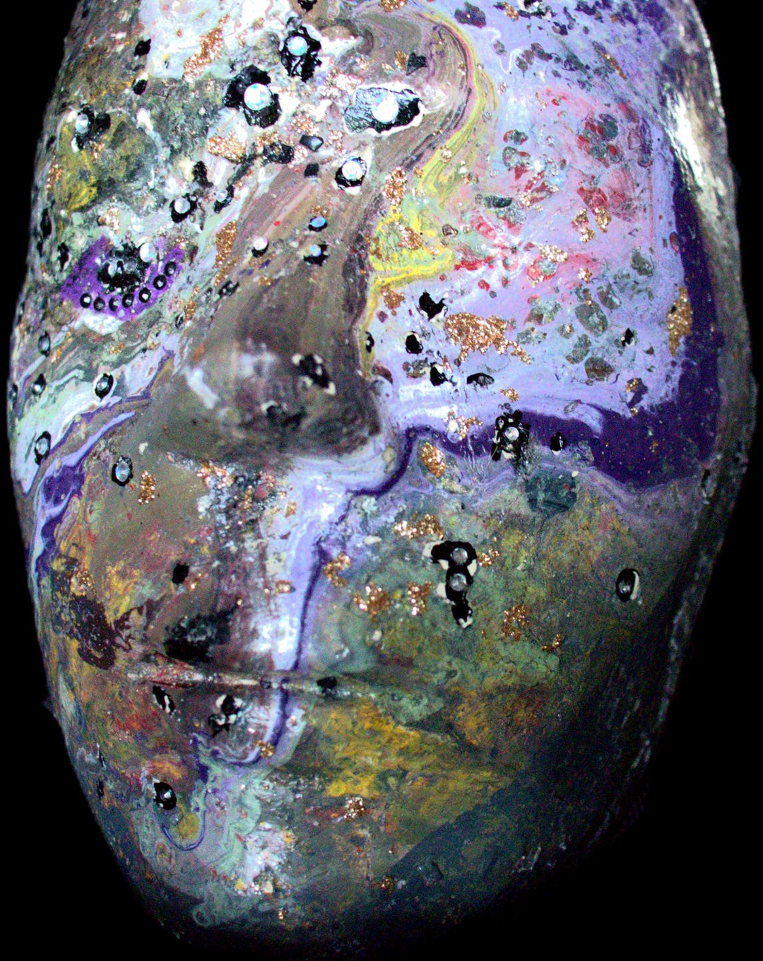 Perdita — Shattered Stardream | Cosmic Relic Wall Art Mask Sculpture by ...