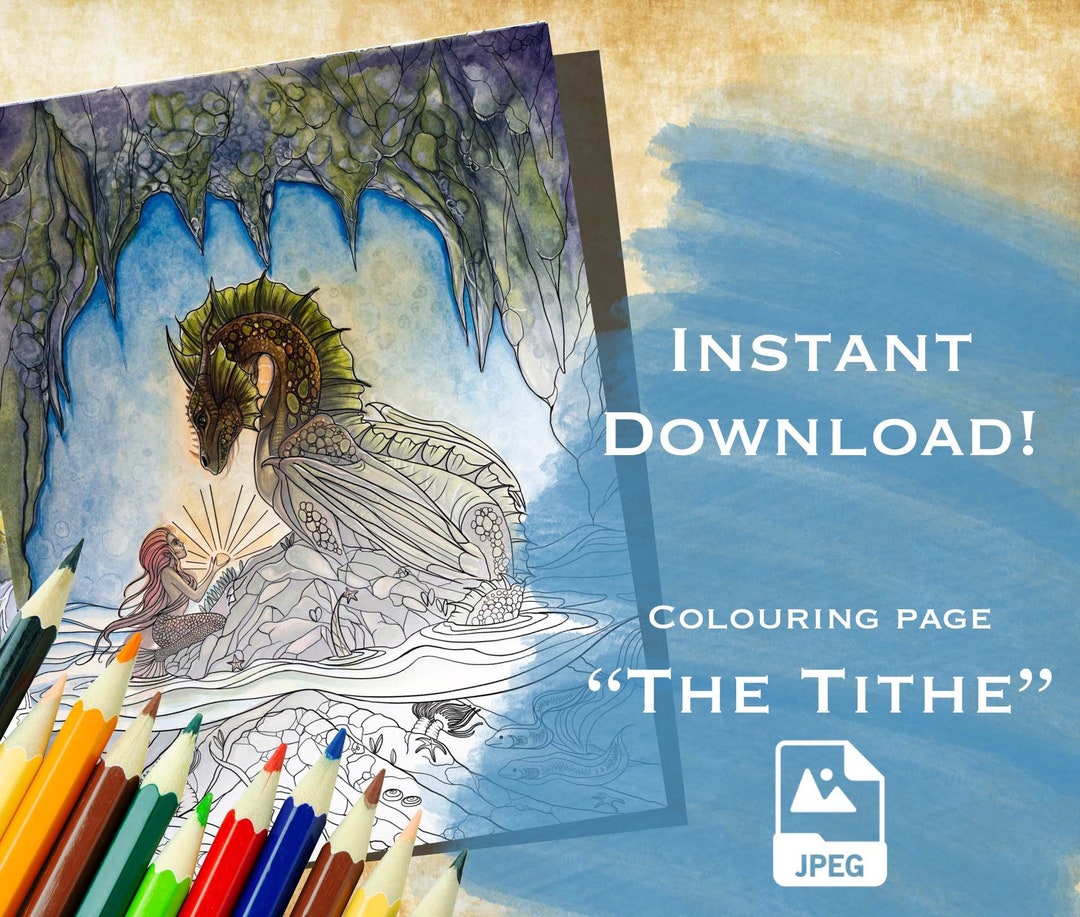 The Tithe Colouring Page Download - Etsy