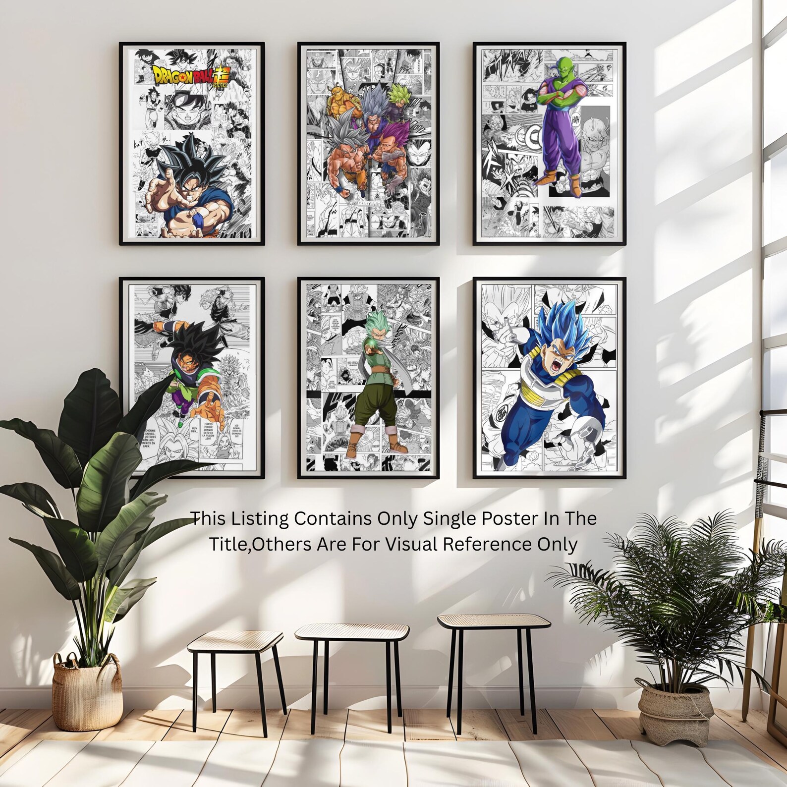 Goku Wall Art Manga Poster - Son Goku - Curated Manga Panels - Digital ...