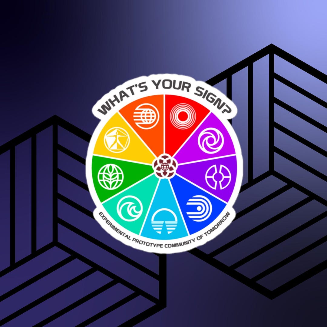 Epcot What's Your Sign Unisex T-shirt, Epcot Center Futureworld Logos ...