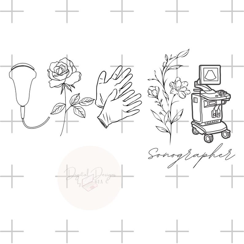 Sonographer SVG & PNG: Ultrasound Tech Clip Art (digital Download) - Etsy
