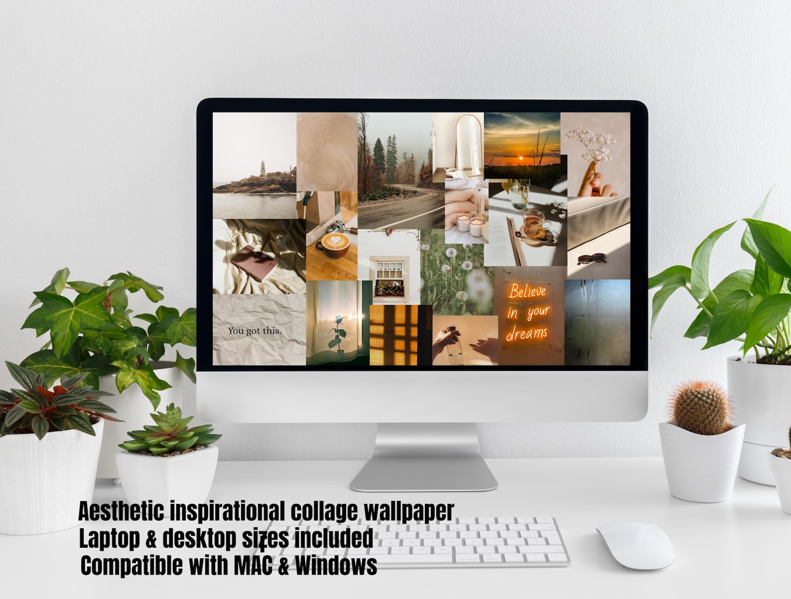 Collage Wallpaper – Desktop & Laptop Canva Template (digital Download ...