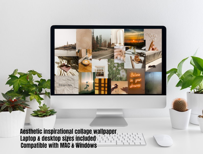 Collage Wallpaper – Desktop & Laptop Canva Template (digital Download ...