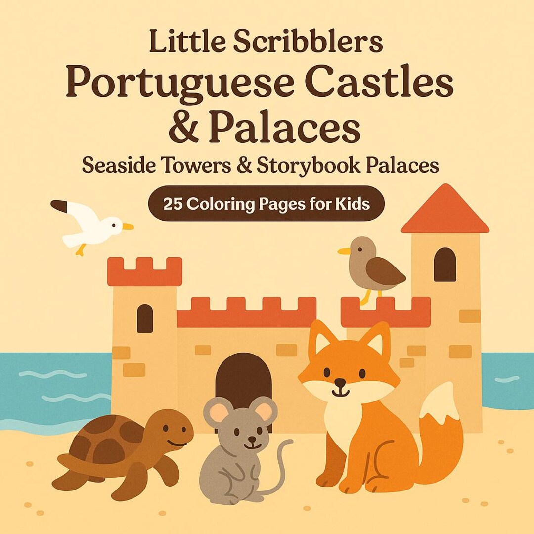 Portuguese Castles & Palaces Coloring Pages for Kids | 25 Printable ...