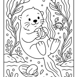Ocean Friends Coloring Pages: 25 Sea Animal Printables (digital ...