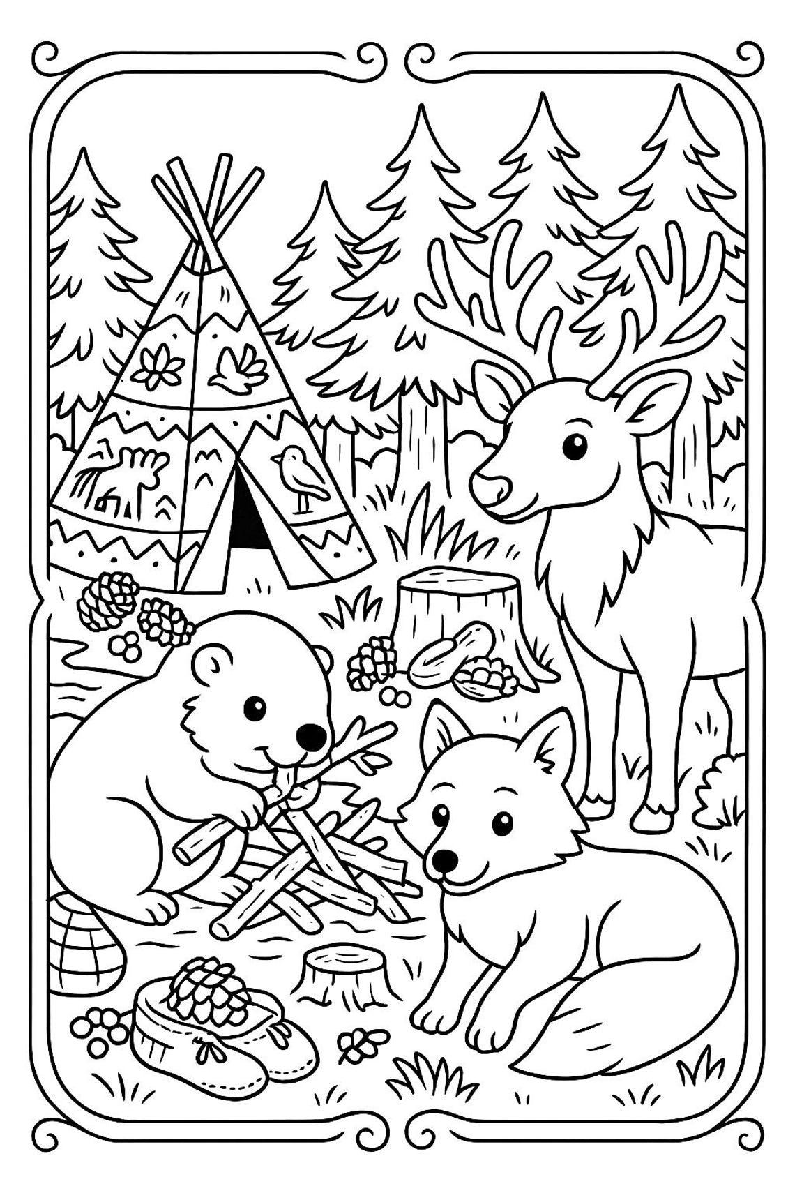 Canada Coloring Pages for Kids – 25 Printable Sheets | Little ...