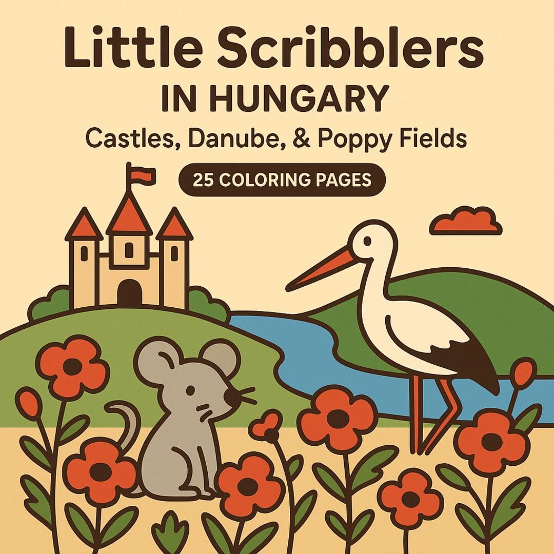 Hungary Coloring Pages for Kids – 25 Printable Sheets | Little ...