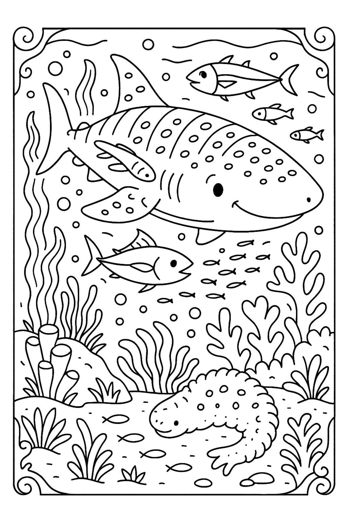 Ocean Friends Coloring Pages: 25 Sea Animal Printables (digital ...