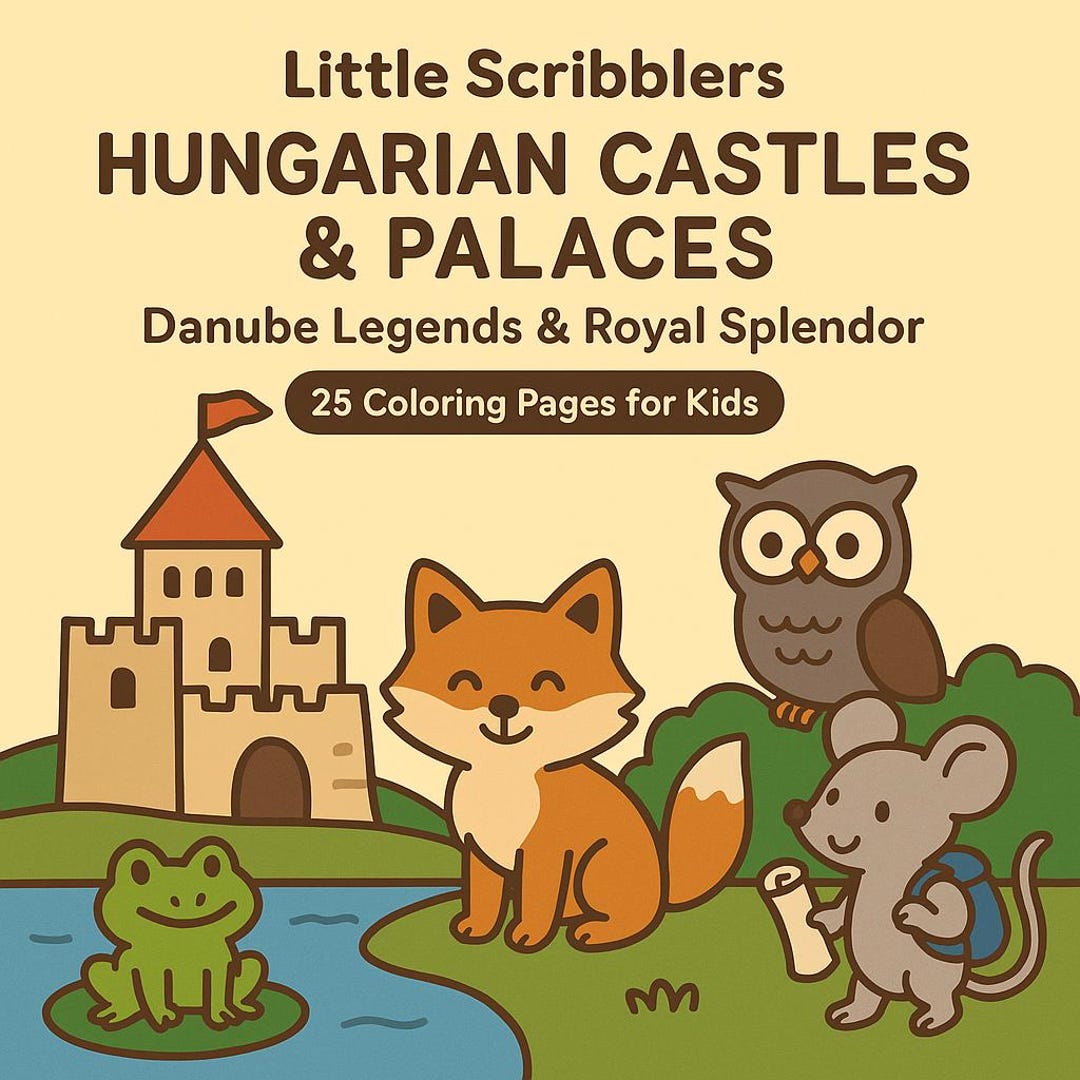 Hungarian Castles & Palaces Coloring Pages for Kids | 25 Printable ...