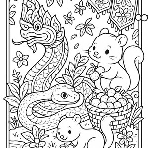 Thailand Coloring Pages for Kids: Temples, Animals, and Tuk-tuks ...